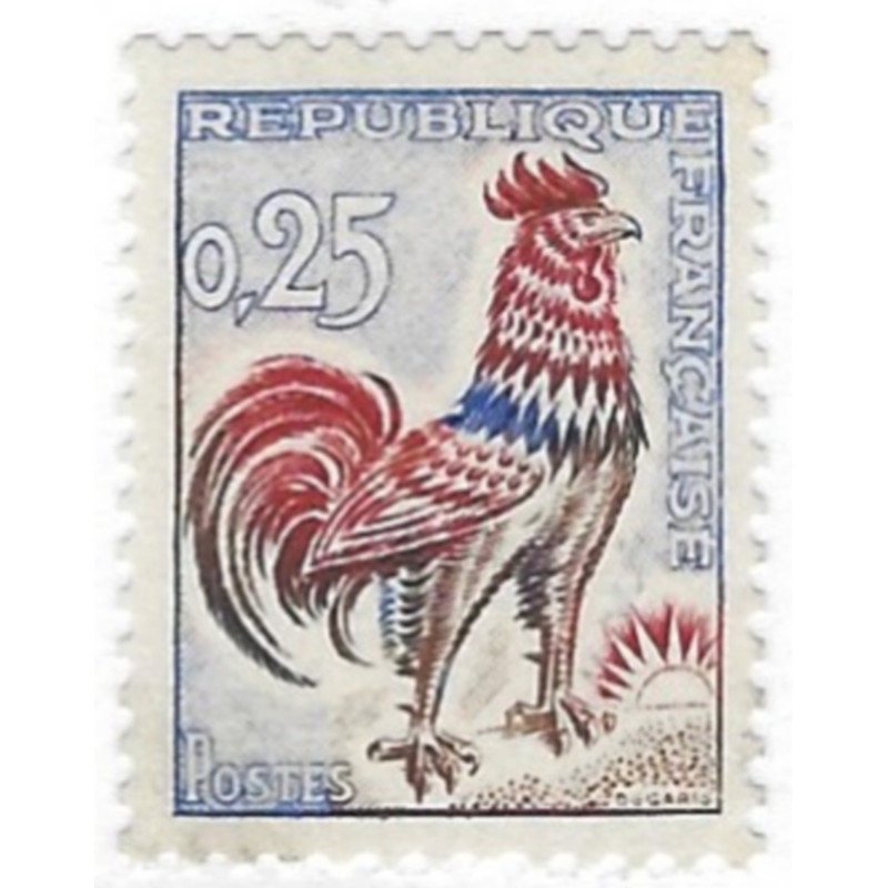 Coq de Decaris timbre N°1331c neuf**. - Philantologie