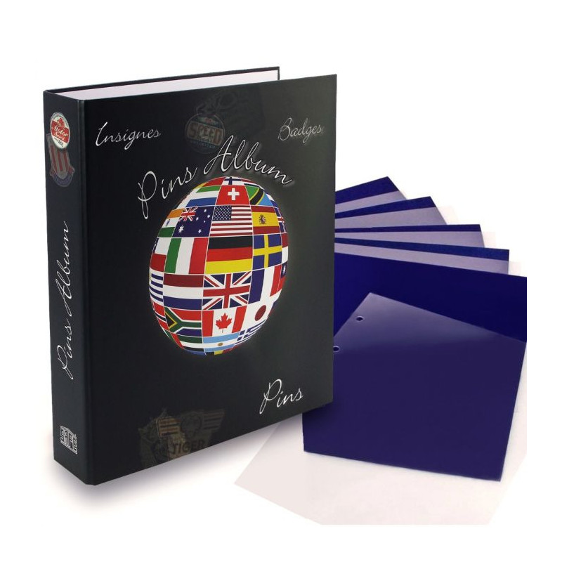 Album illustré pour pin's et insignes. - Philantologie