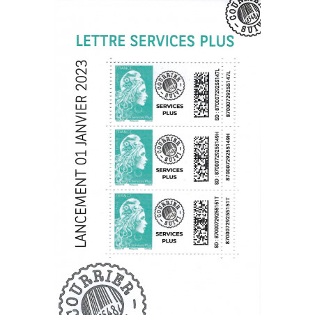 Bloc feuillet de timbres N°155 Lettre Service Plus neuf**. - Philantologie
