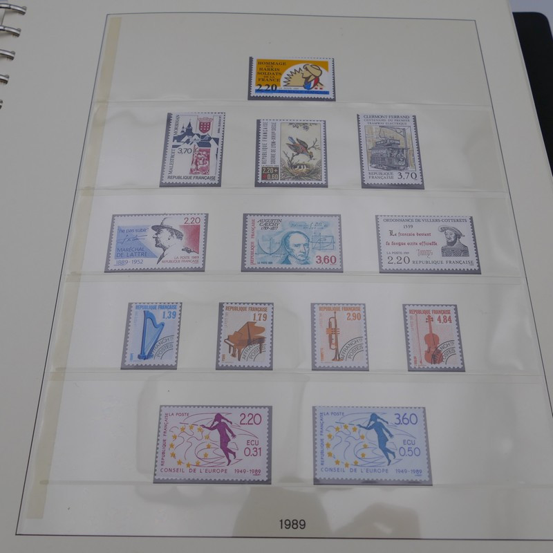 Collection timbres de France neufs 1989-1996 en album Lindner ...