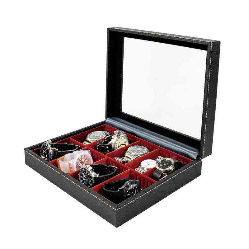 Coffret de collection Nera à 2 compartiments avec fenêtre. - Philantologie