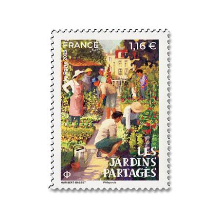 Timbre Les jardins partagés en feuillet de France N°F115 neuf ...