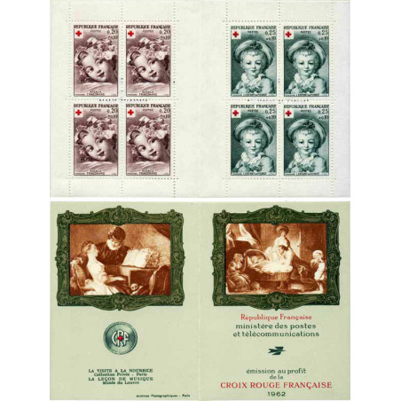 Carnet de timbres Croix-Rouge 1962 neuf**. - Philantologie