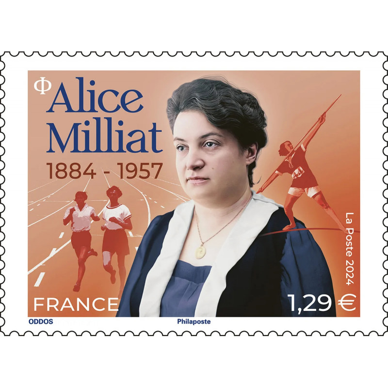 Timbre Alice Milliat en feuillet de France N°F137 neuf**. - Philantologie