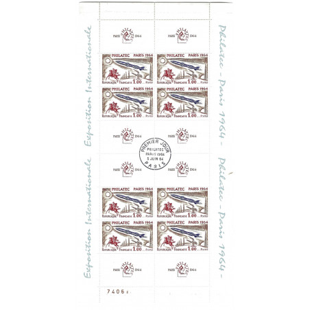 Bloc feuillet de timbres N°6b - Philatec numéroté oblitéré. - Philantologie