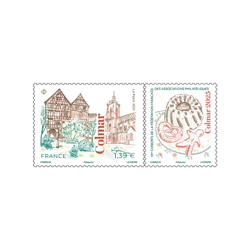 Timbre Colmar en feuillet de France N°F186 neuf**. - Philantologie