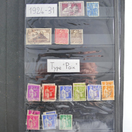 Lot de timbres de France 1892-2014 oblitérés en 6 albums. - Philantologie