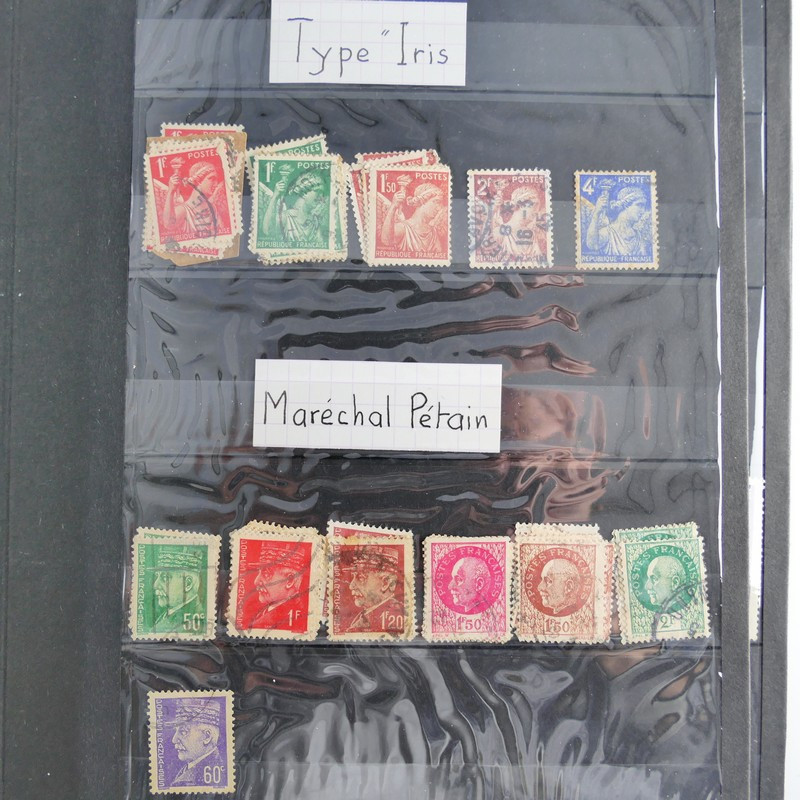 Lot de timbres de France 1892-2014 oblitérés en 6 albums. - Philantologie