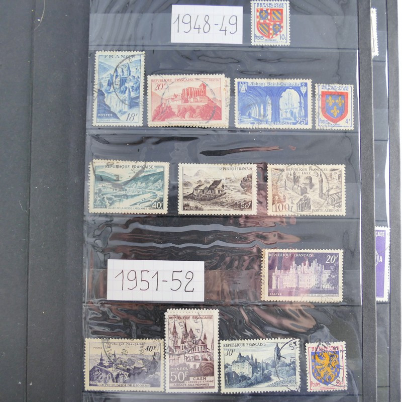 Lot de timbres de France 1892-2014 oblitérés en 6 albums. - Philantologie