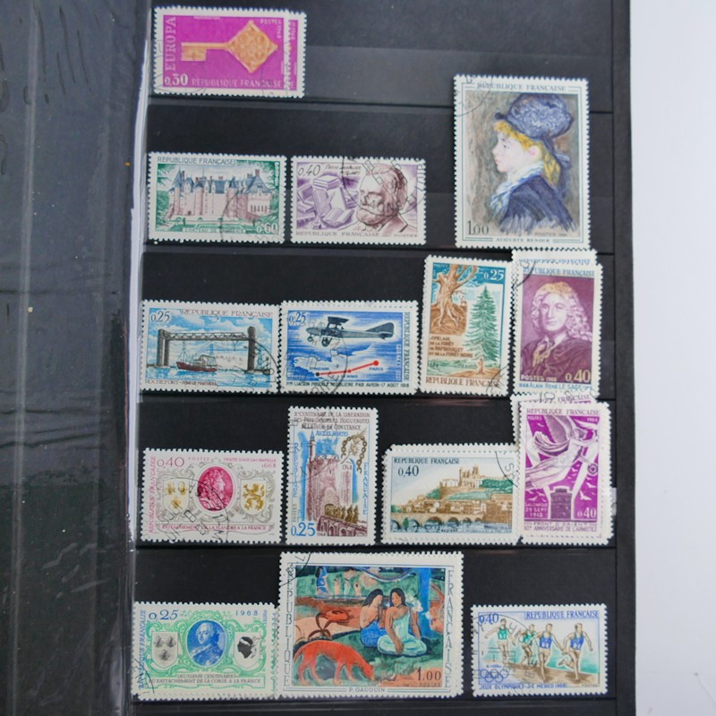 Lot de timbres de France 1892-2014 oblitérés en 6 albums. - Philantologie