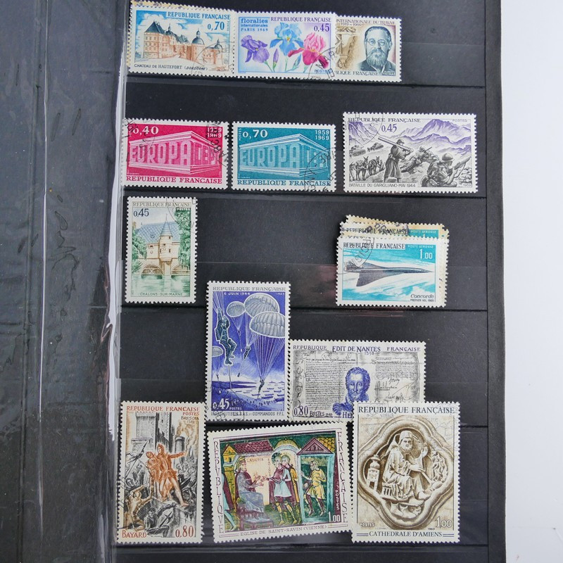 Lot de timbres de France 1892-2014 oblitérés en 6 albums. - Philantologie