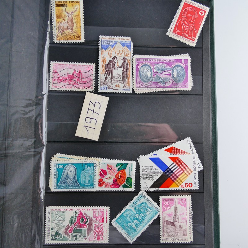 Lot de timbres de France 1892-2014 oblitérés en 6 albums. - Philantologie