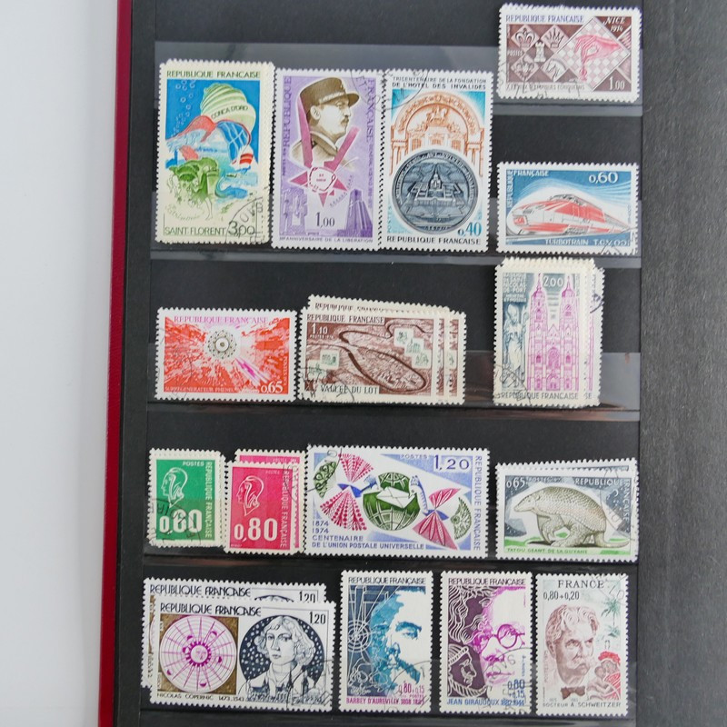 Lot de timbres de France 1892-2014 oblitérés en 6 albums. - Philantologie
