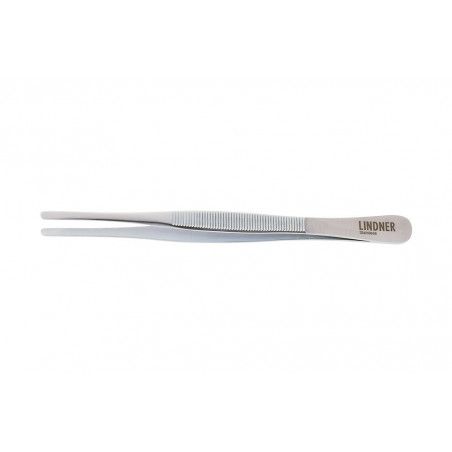 Pince luxe en acier inoxydable 115 mm à bout arrondi droit. - Philantologie