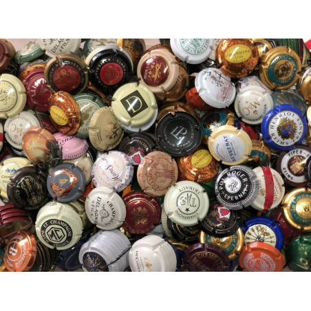 40 capsules de muselets de champagne tous différents en coffret ...