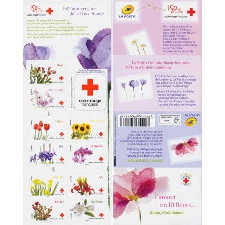 Carnet de timbres Croix-Rouge 2014. - Philantologie