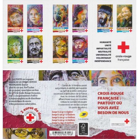 Carnet de timbres Croix-Rouge 2019. - Philantologie