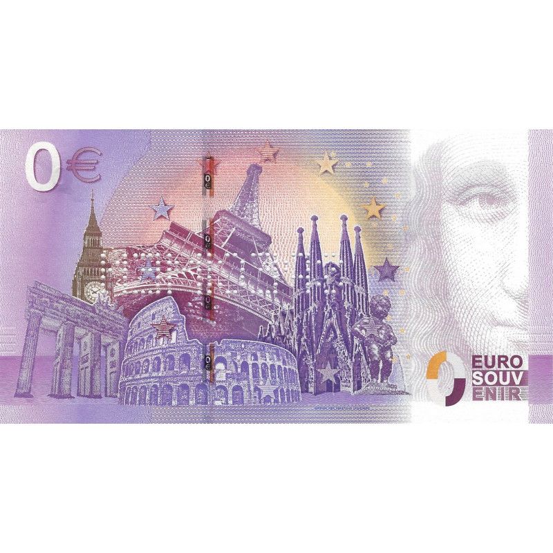 Billet Euro souvenir neutre spécimen. - Philantologie